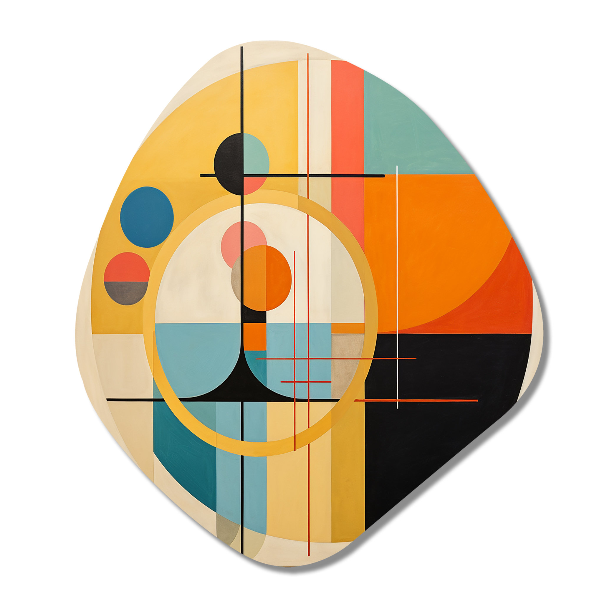 Design Art Odyssey Midcentury Retro Abstract Geometrics - Modern ...
