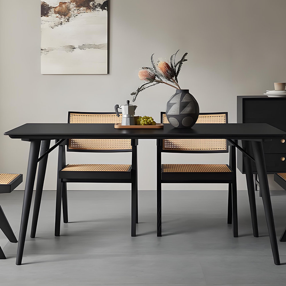 LJIA home Modern Minimalist Slate Dining Set | Wayfair