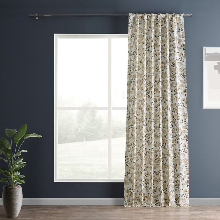 August Grove® Bernadeen Textured Printed Cotton Light Filtering ...