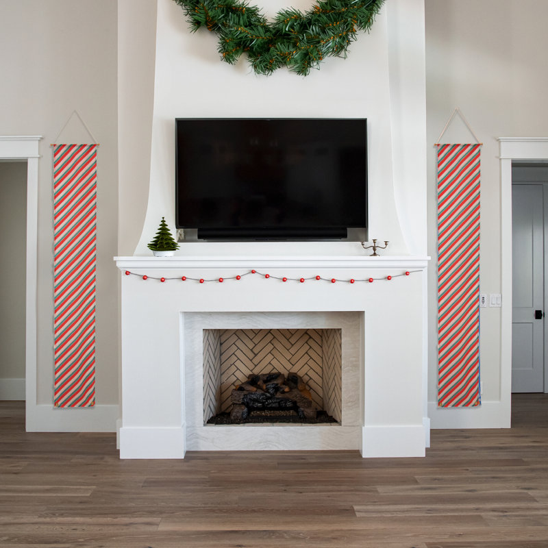 The Holiday Aisle® Candy Cane Striped 12'' x 72'' Christmas Banners ...