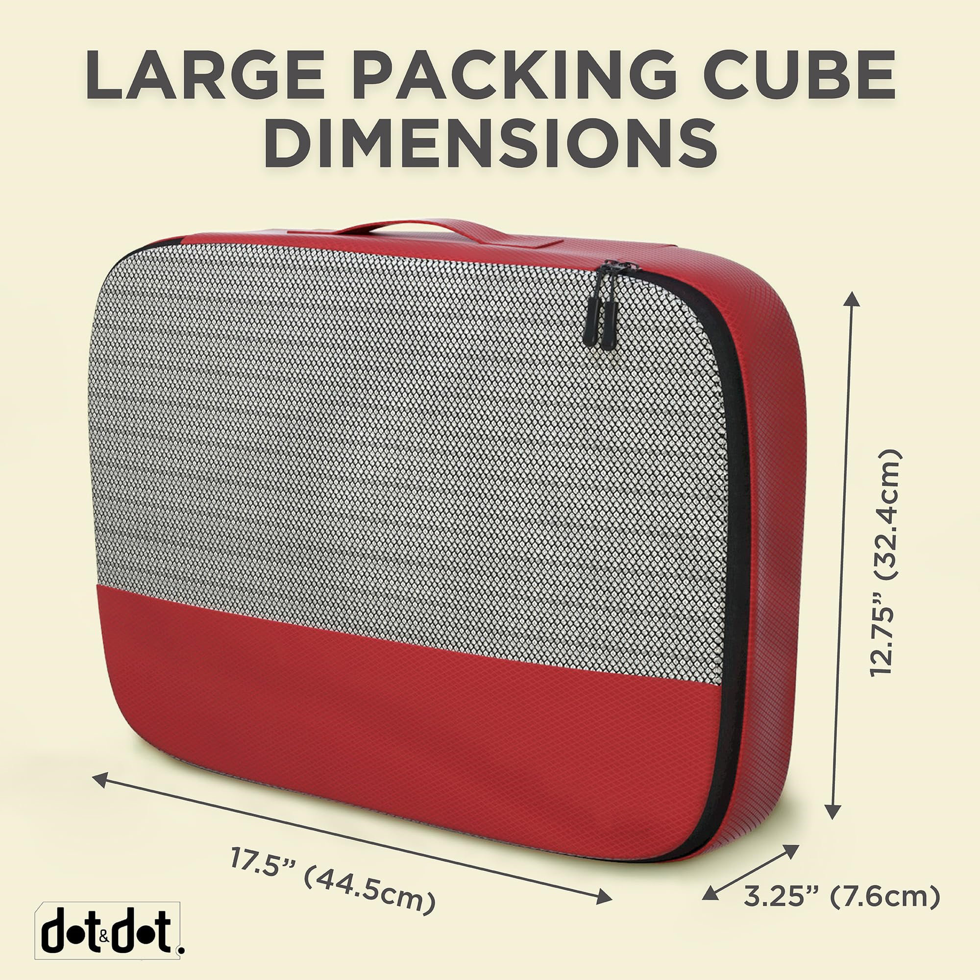 Latitude Run® Large Packing Cubes For Travel - 5Pc Packing Cubes For ...