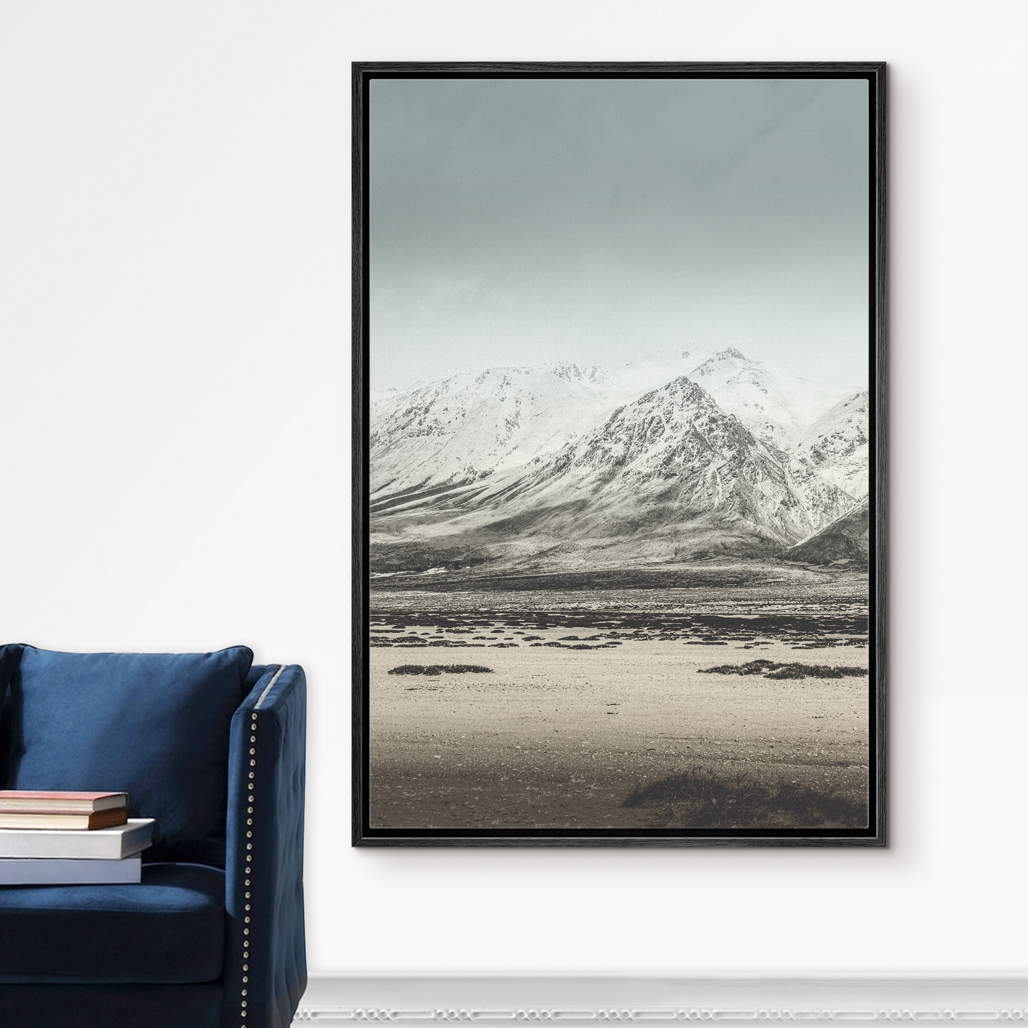 SIGNLEADER Loon Peak Framed Canvas Print Wall Art Mountain Landscape ...