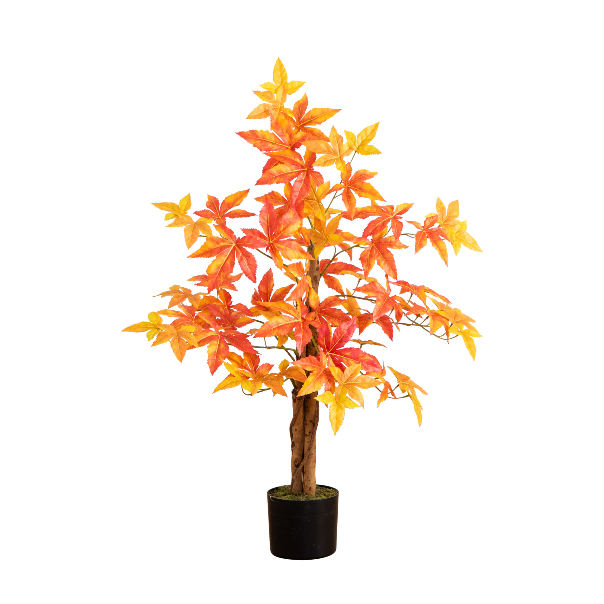 Primrue Autumn Deluxe Maple Artificial Fall Tree & Reviews | Wayfair