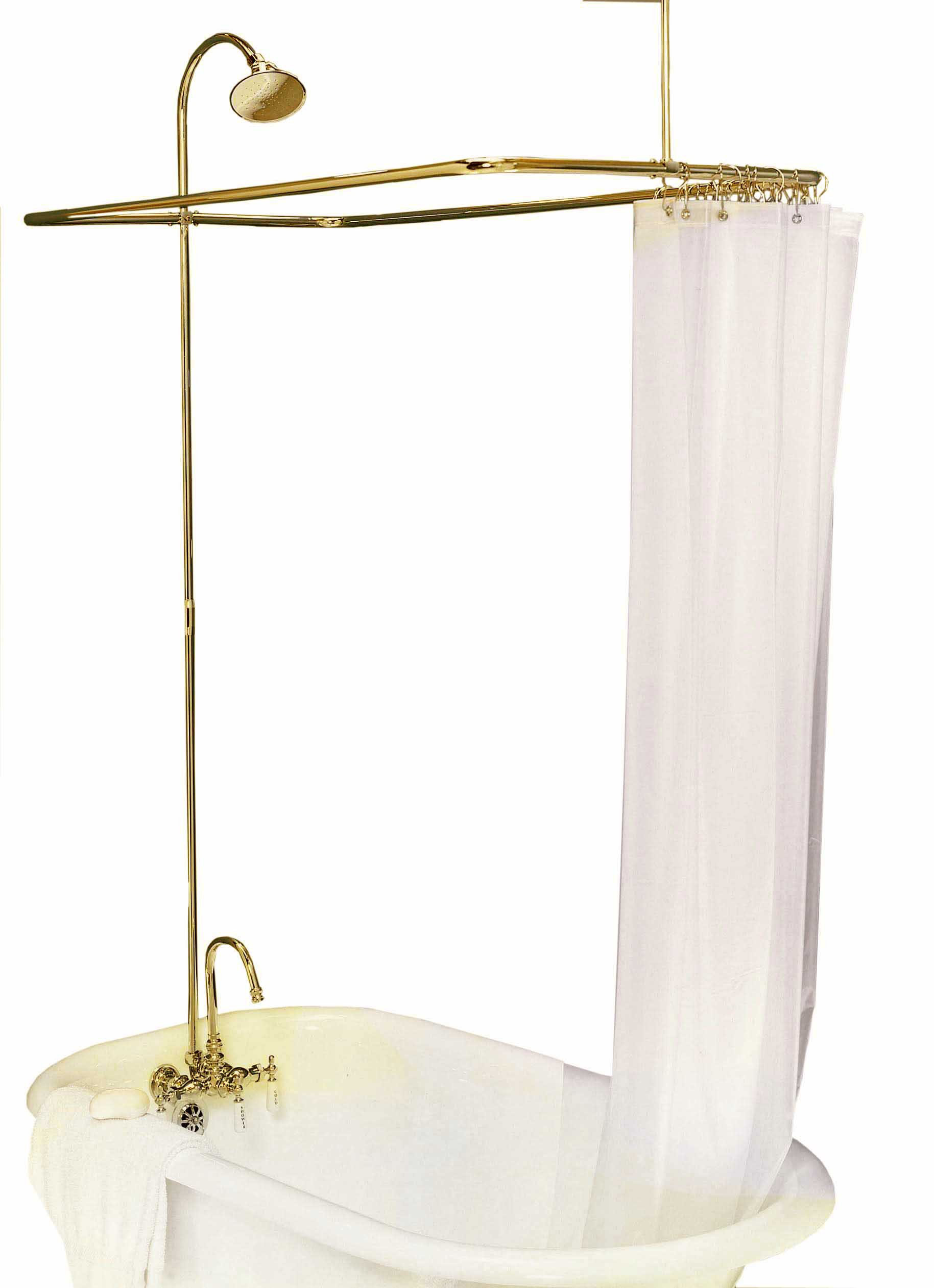 Strom Living The Gooseneck Enclosure Shower Set with 1.75 GPM & 57" x ...