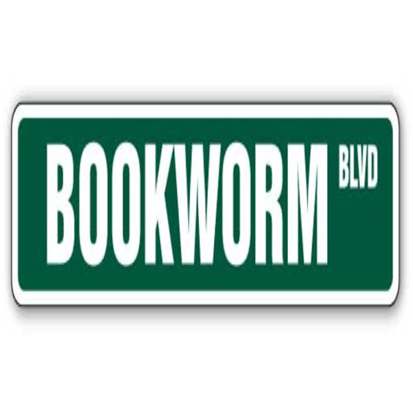 SignMission Bookworm Street Sign Book Worm Library Read E-Reader | Wayfair