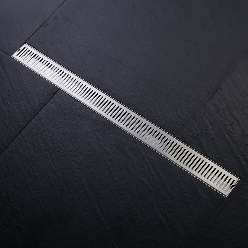 WOWOW 32 Inch Linear Shower Floor Drain, 304 Stainless Steel Bathroom ...