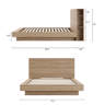 Wade Logan® Brix Platform Bed & Storage Headboard & Reviews | Wayfair