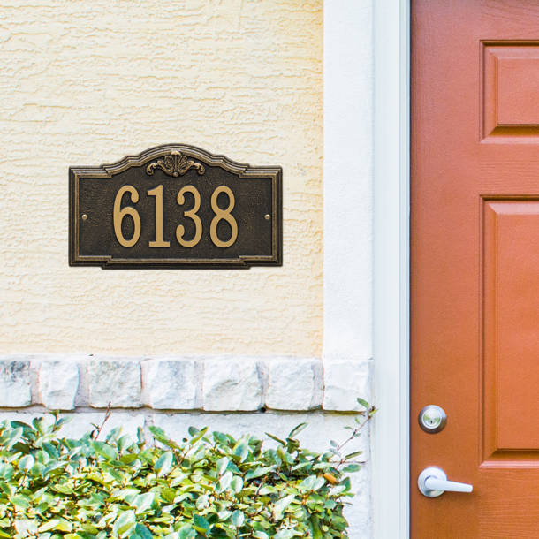 Whitehall Products Williamsburg 2-Line Address Plaque & Reviews | Wayfair