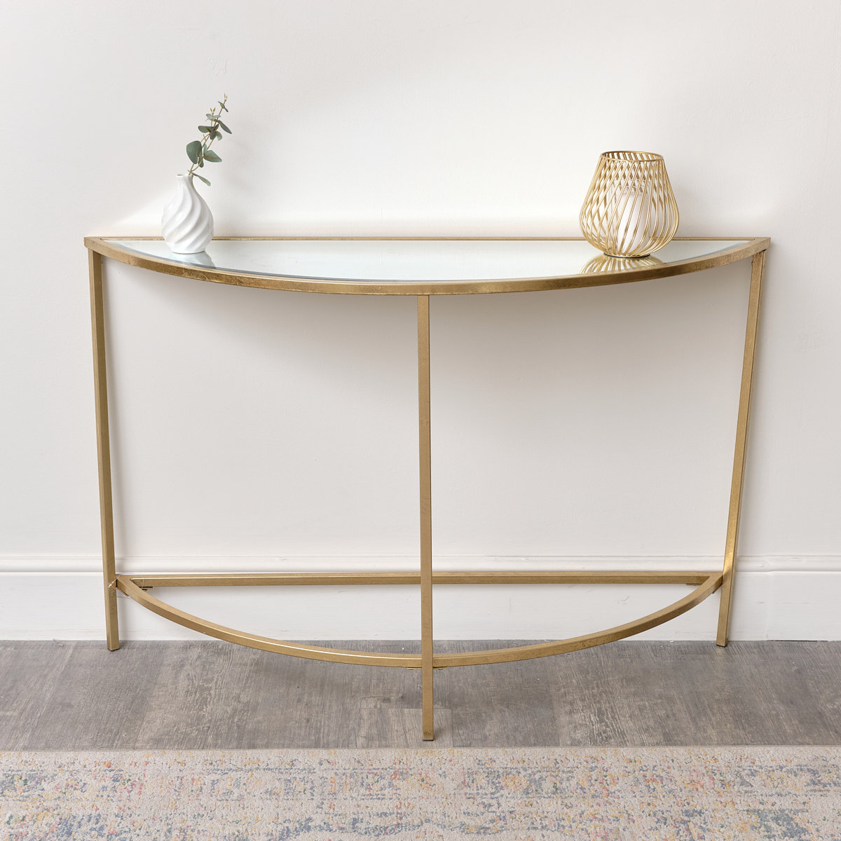 Fairmont Park 120cm Glass Top Console Table | Wayfair.ie