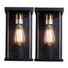 17 Stories Nykisha 11.2" H Seeded Glass Outdoor Flush Mount With Dusk ...