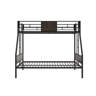 Latitude Run® Twin Over Full Metal Bunk Bed With Trundle, Safety ...