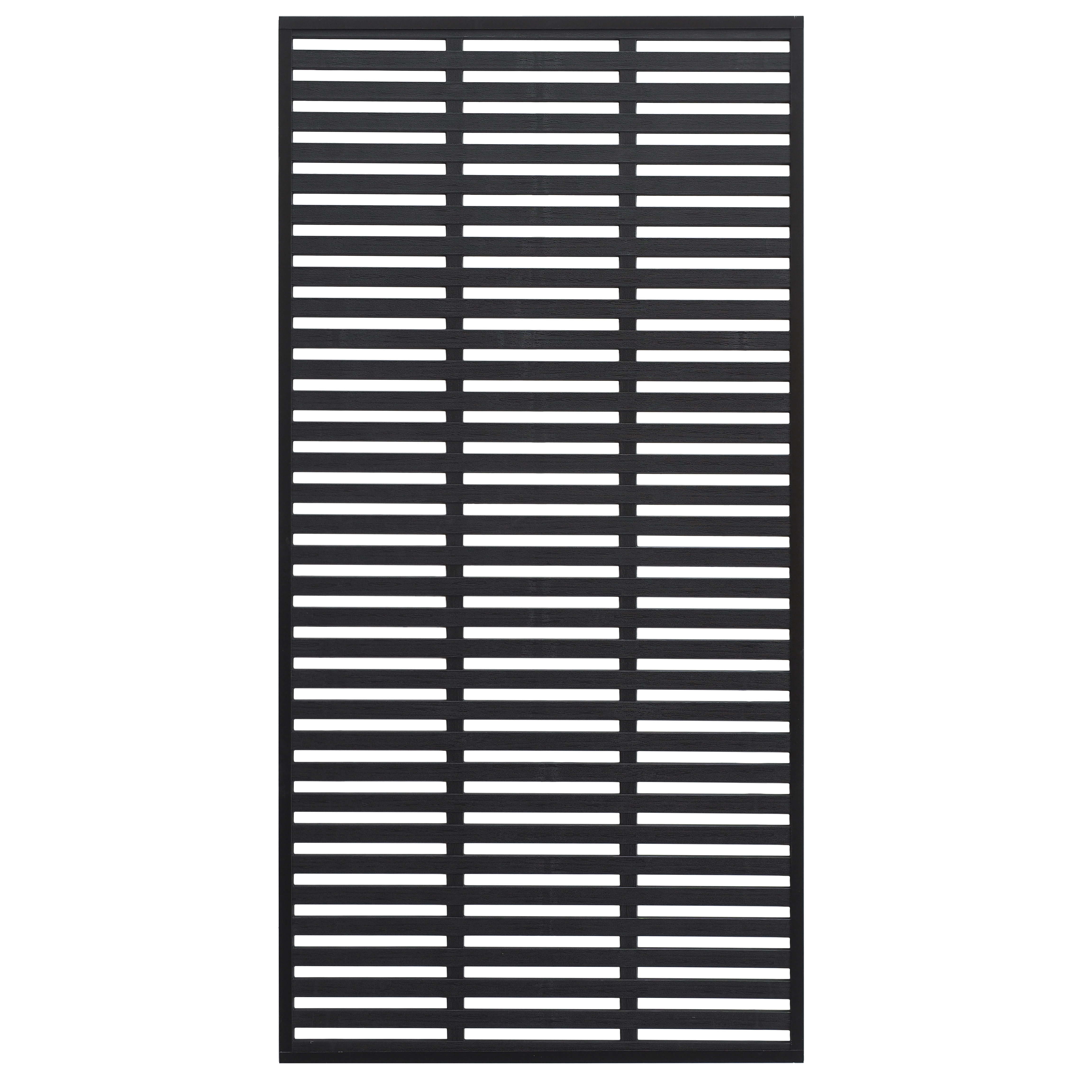 Matrix Decor Screens 6 ft. H x 3 ft. W Slatted Vinyl Fence Panel ...