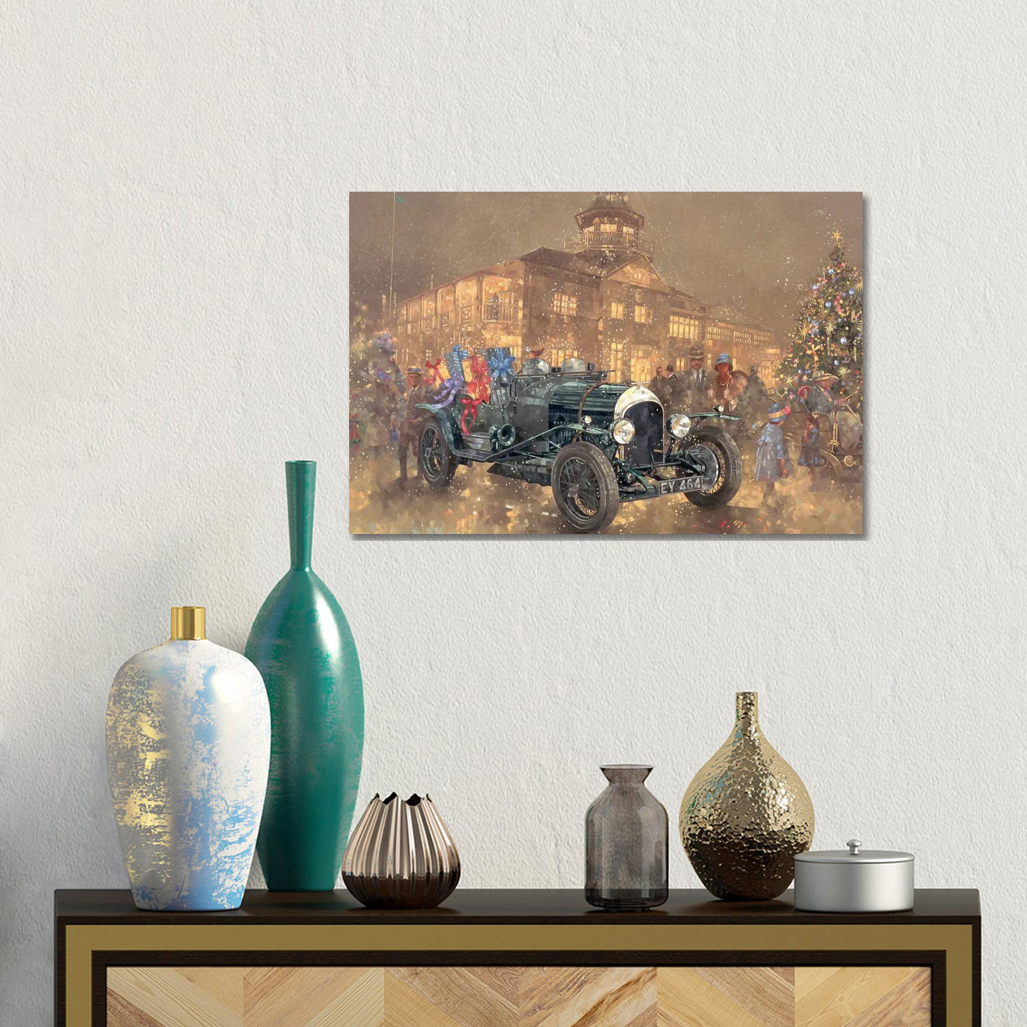 The Holiday Aisle® Christmas Party At Brooklands - Wall Art Print ...