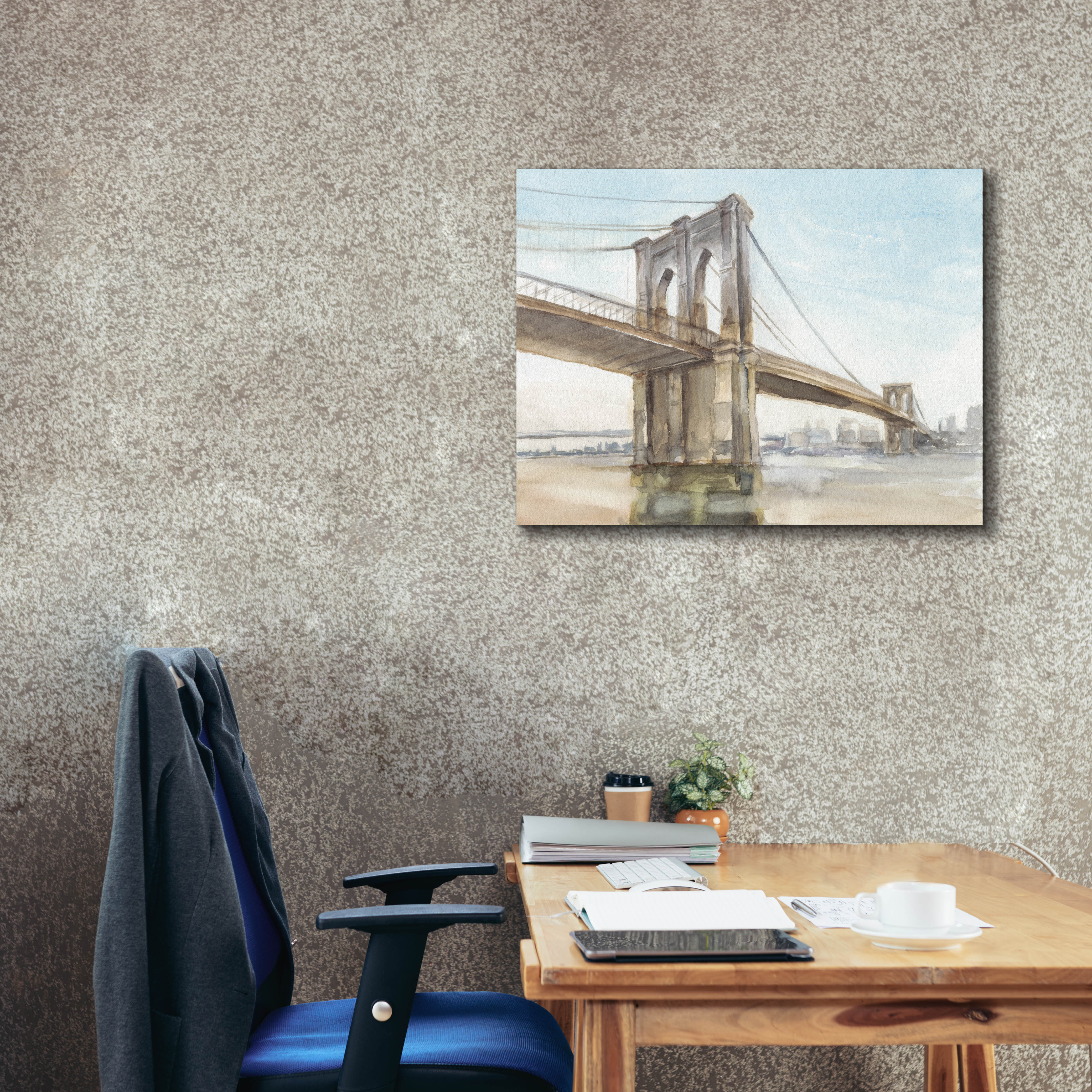 Winston Porter 'Iconic Watercolor Bridge 2' by Ethan Harper Canvas Wall ...