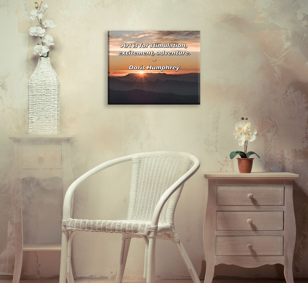 Trinx Artsy Quote By Doris Humphrey Gallery Wrapped Canvas | Wayfair