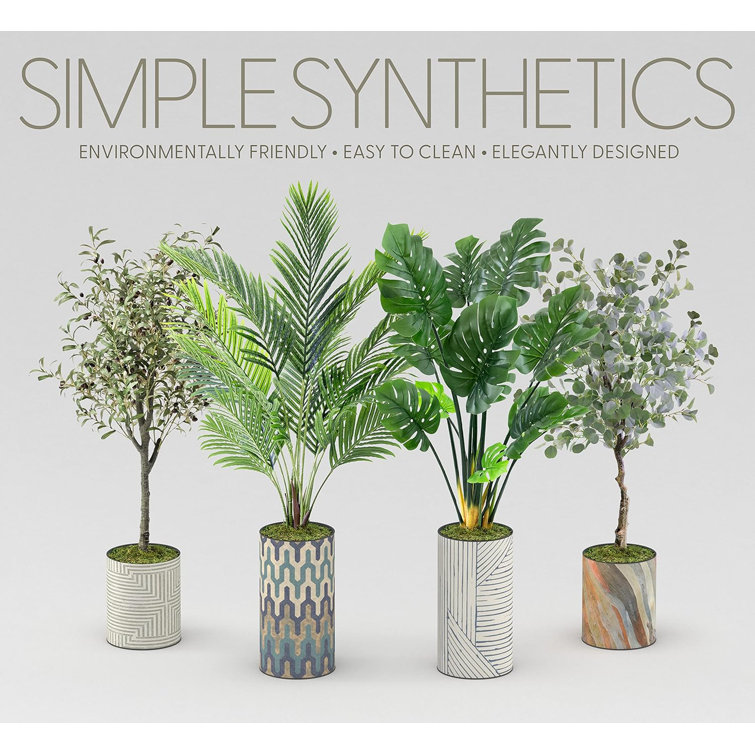 SIGNLEADER 67'' Faux Foliage Plant in Planter | Wayfair