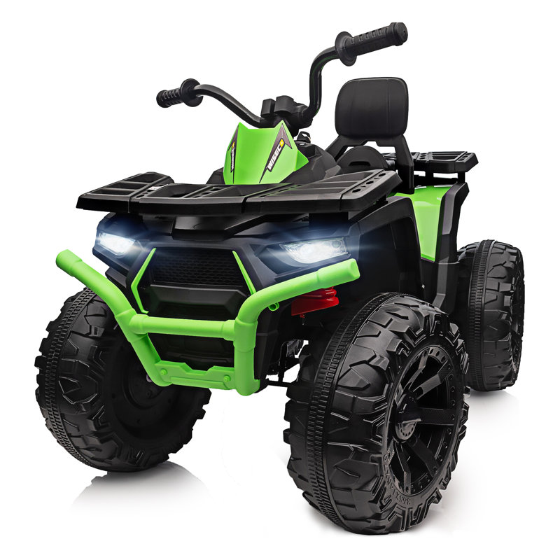 Outfunny 24V Ride on Toys, 2-Seater Kids ATV 4 Wheeler with Bluetooth ...
