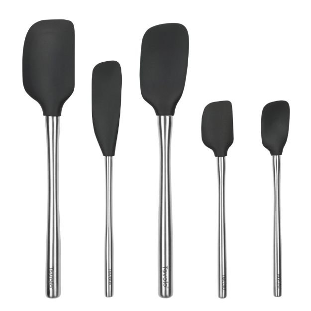 Tovolo Flex-Core Spatula Stainless Steel Handle Set of 5 - White ...