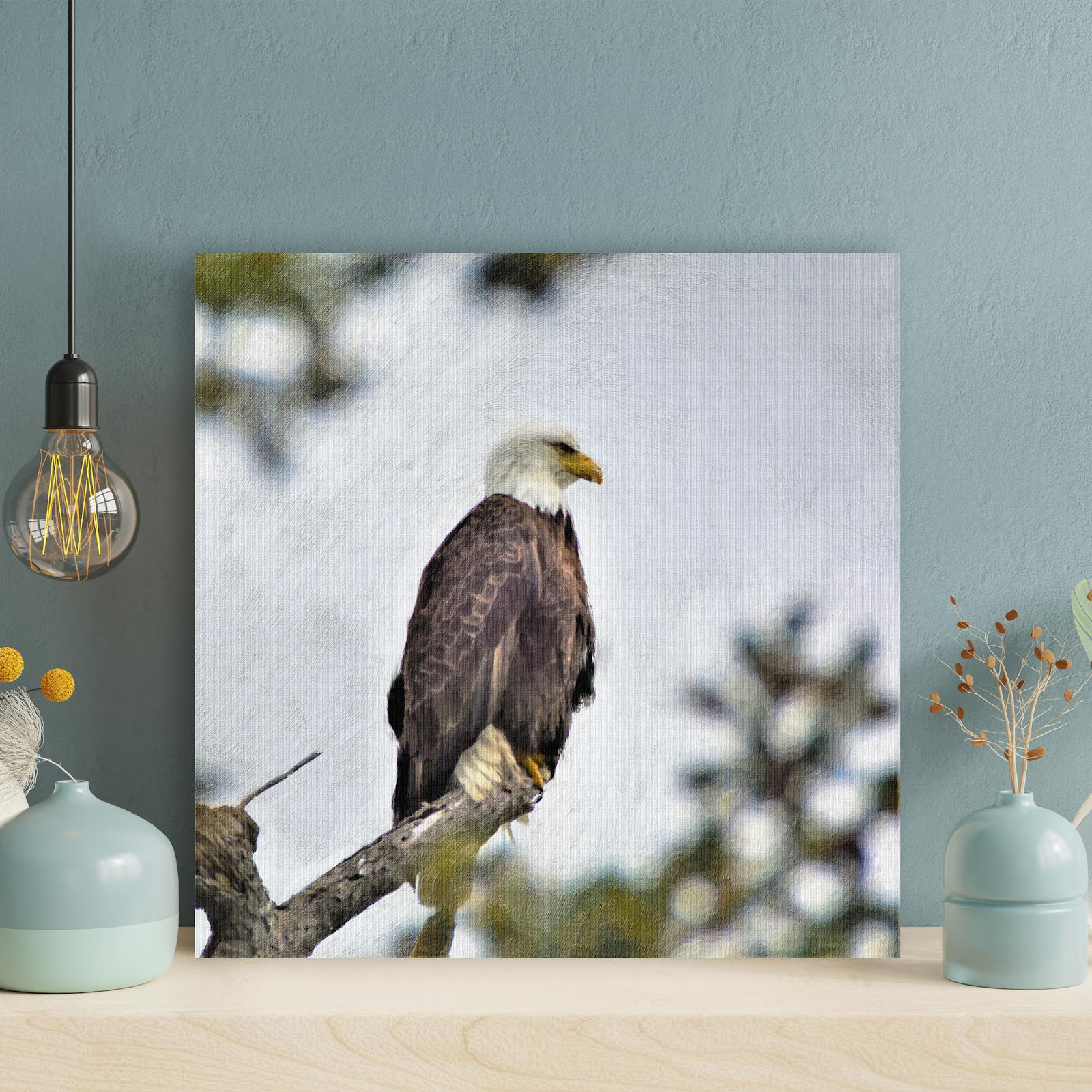 Loon Peak Bald Eagle Perched On Tree Branch During Daytime - 1 Piece ...