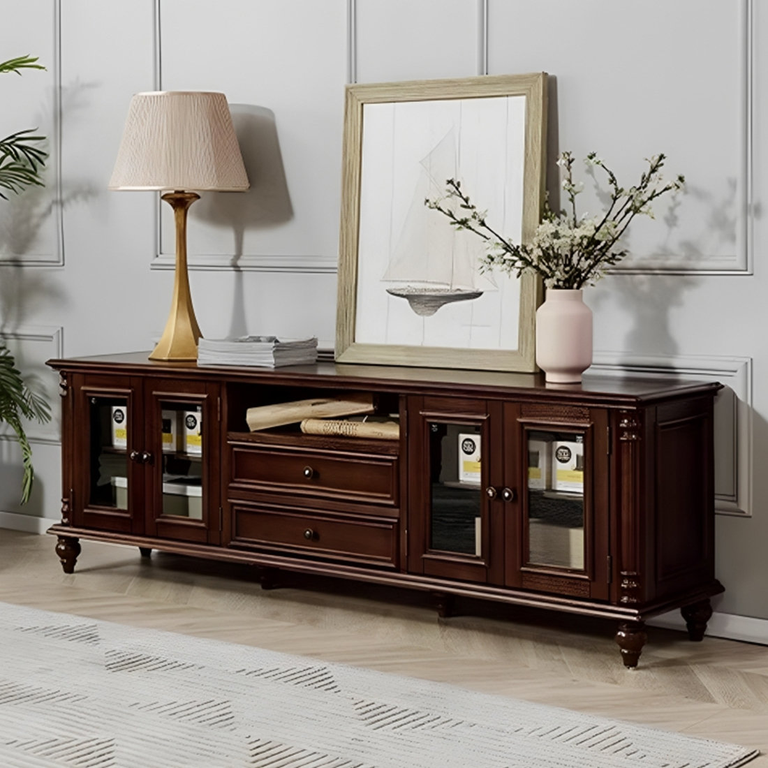 The Invincibles home American Style Ash Wood TV Stand | Wayfair