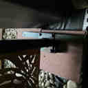 OUTDECO 18" Galvanized Steel Post Feet Stands, Black (2 Pack) | Wayfair