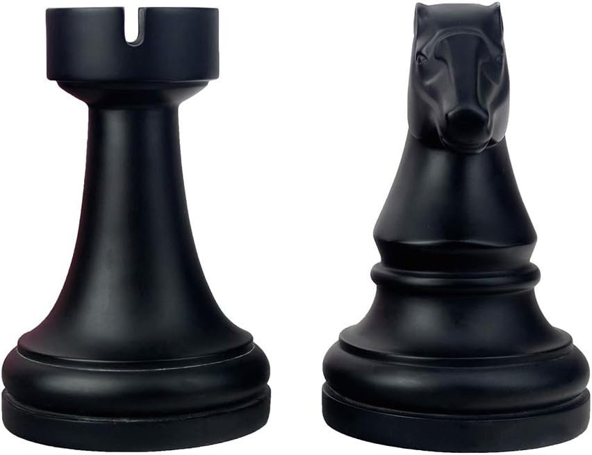 Bloomsbury Market Decorative Bookends Chess Bookends, Black Book Ends ...