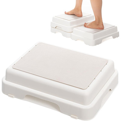 MAXAYA Shower Bath Step Stackable Bathtub Non Slip Safety Step Stool, I ...