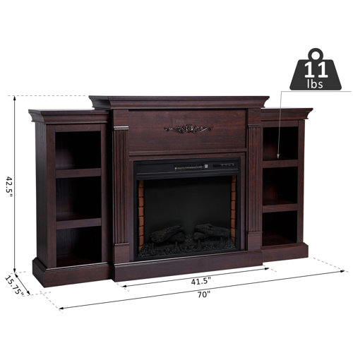 Canora Grey Janay Electric Fireplace & Reviews | Wayfair