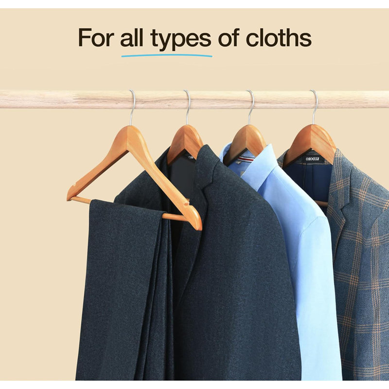 Rebrilliant Riella Wood Standard Hanger | Wayfair