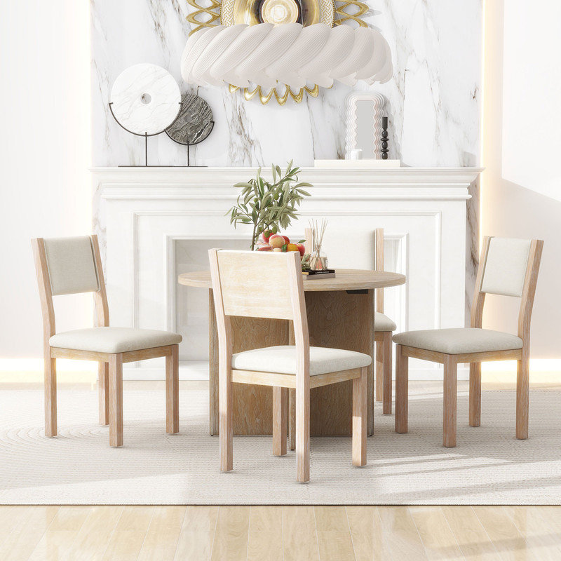 Latitude Run® Narada 4 - Person Extendable Pedestal Dining Set | Wayfair