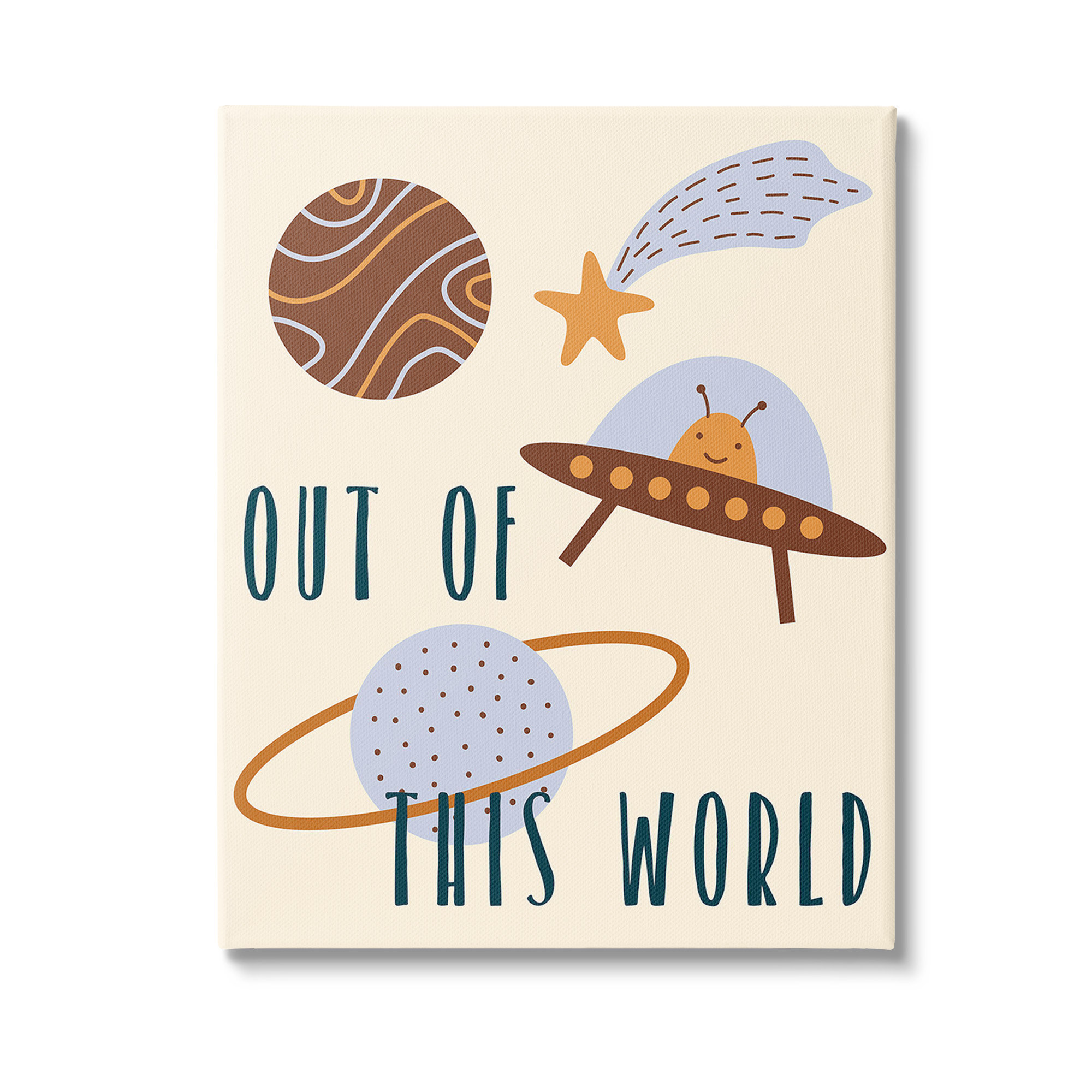 Trinx Out Of This World Alien Canvas Wall Art Design By Lil' Rue | Wayfair
