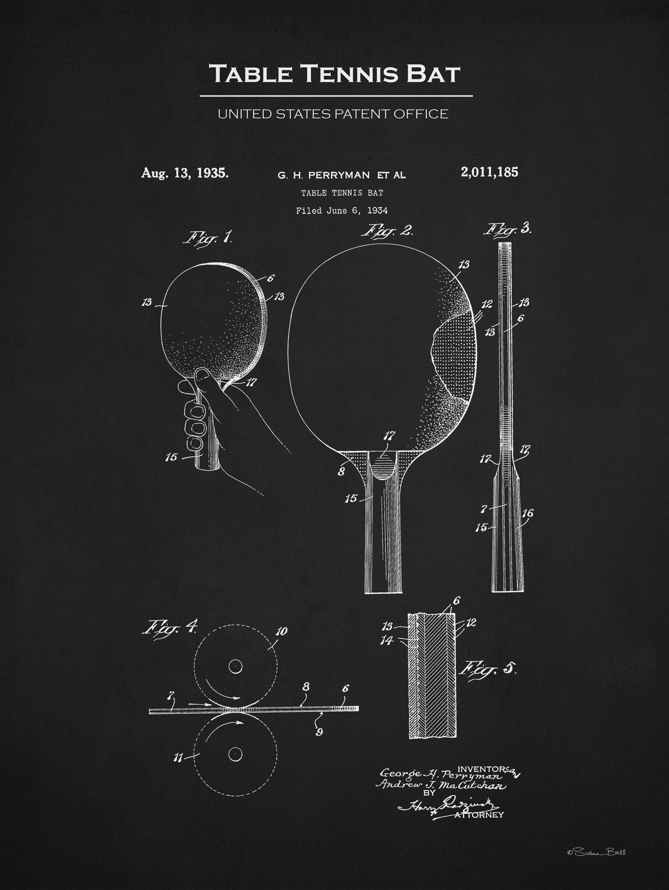 Williston Forge Table Tennis Bat Patent - Wayfair Canada
