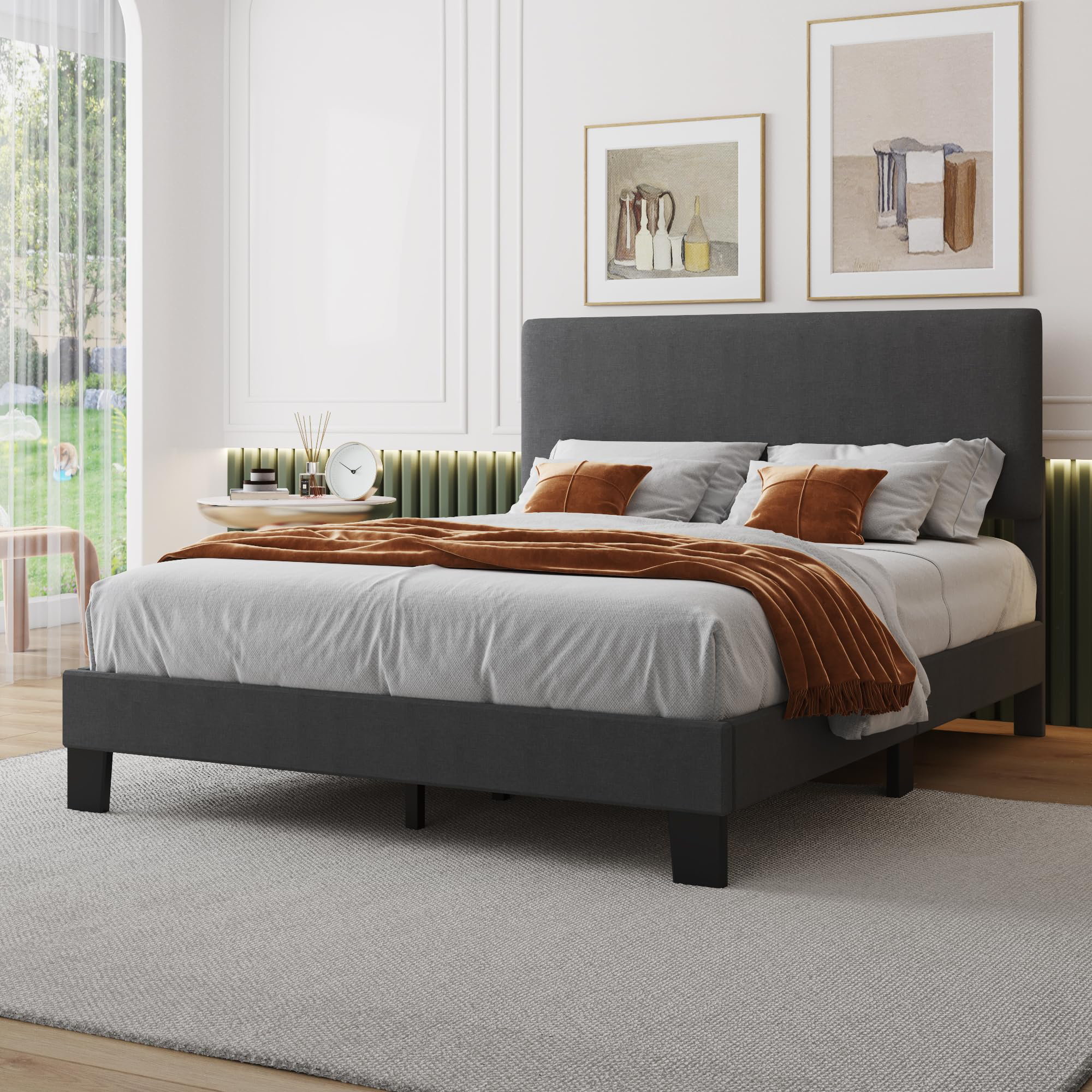 Latitude Run® Breeyana Queen Upholstered Platform Bed | Wayfair