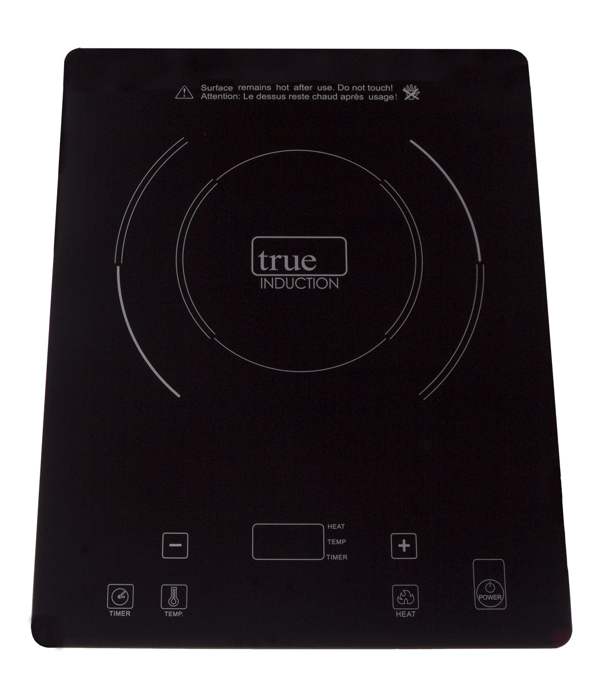 True Induction TI-1B 12" Built-In Single Induction Glass-Ceramic ...