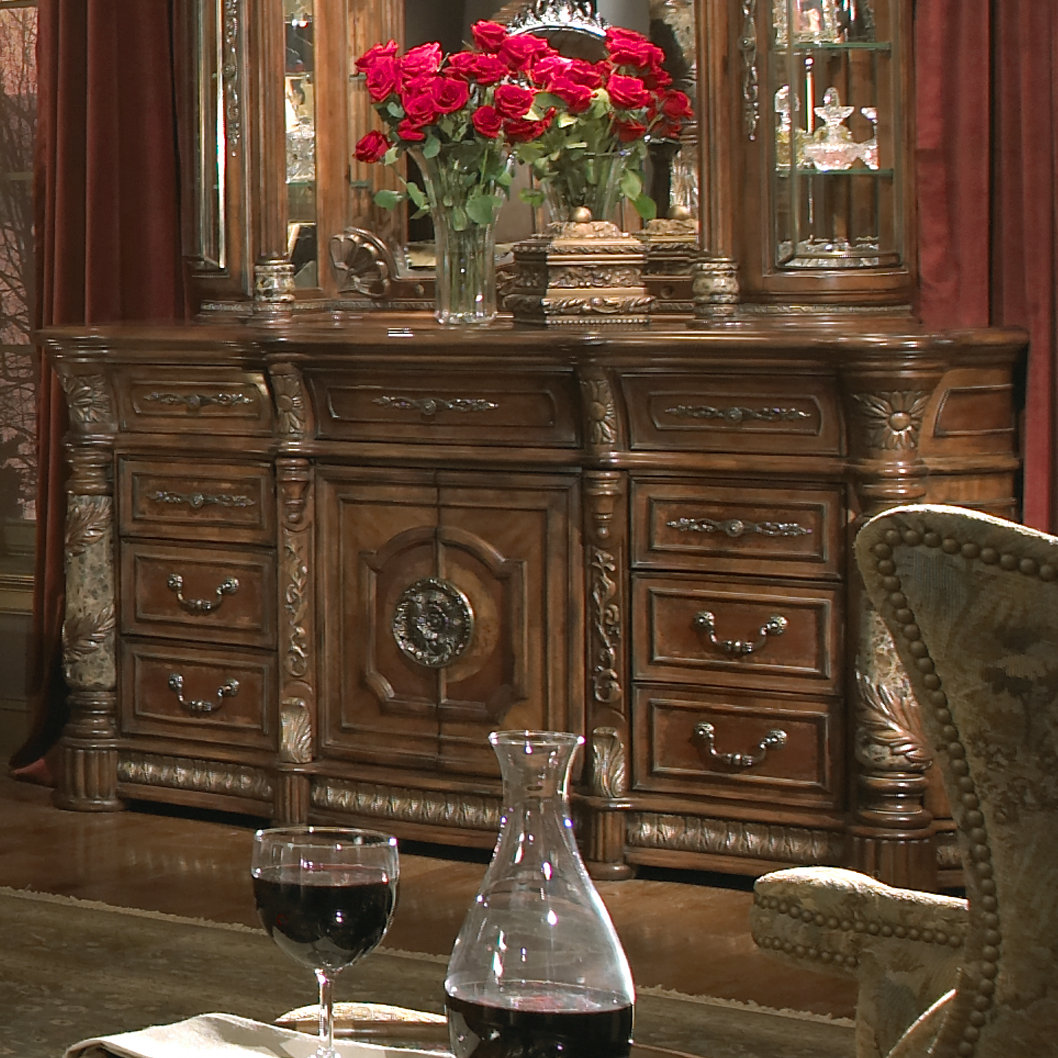 Michael Amini Villa Valencia 11 Drawer 75.5" W Combo Dresser & Reviews ...