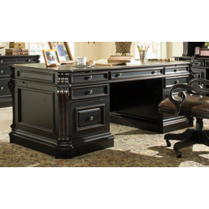 Hooker Furniture Brookhaven Solid Wood Executive Desk & Reviews | Perigold