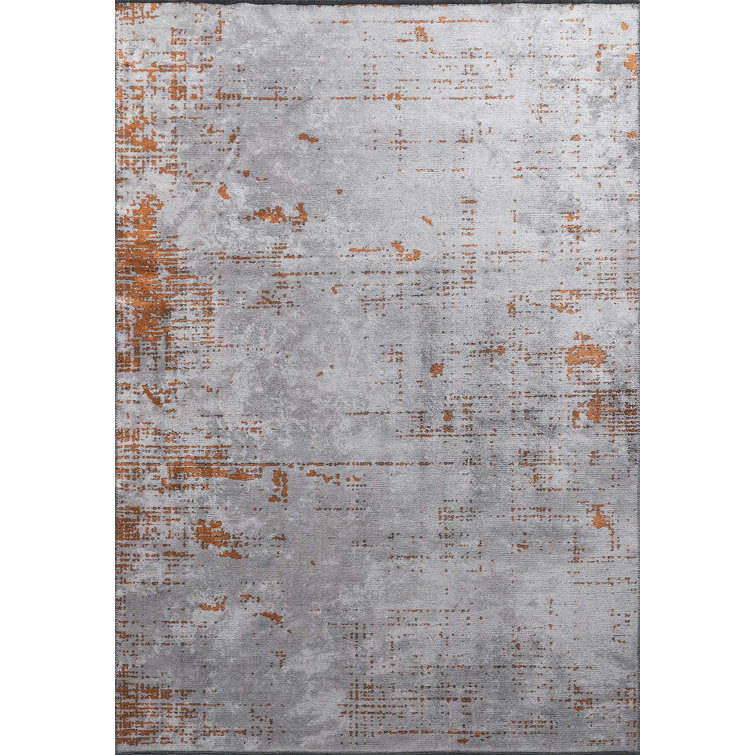 17 Stories Cotton Abstract Rug | Wayfair