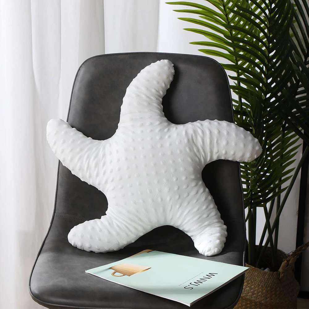 MAXAYA Fumete Starfish Pillow Beach Starfish Shaped Throw Pillows 20 ...