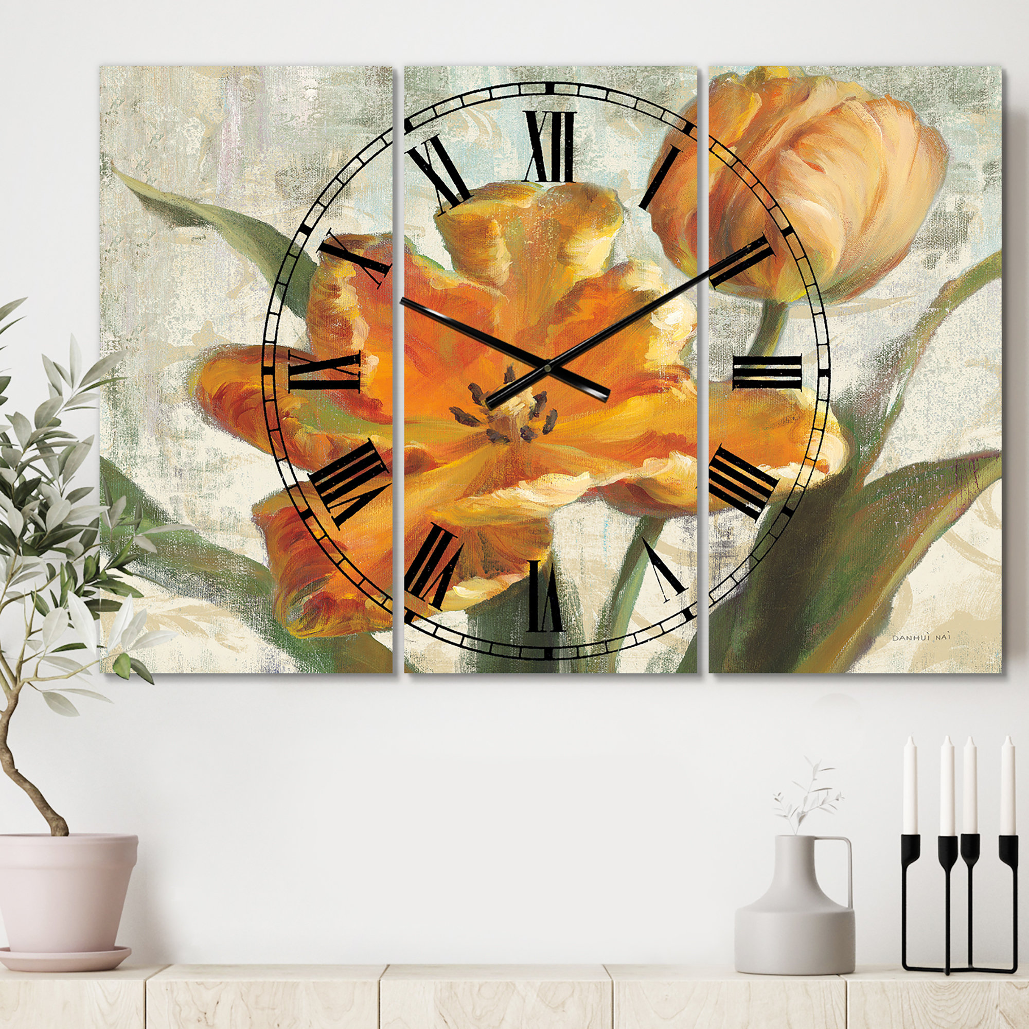 The Twillery Co. Swigart Oversized Farmhouse Wall Clock - Wayfair Canada