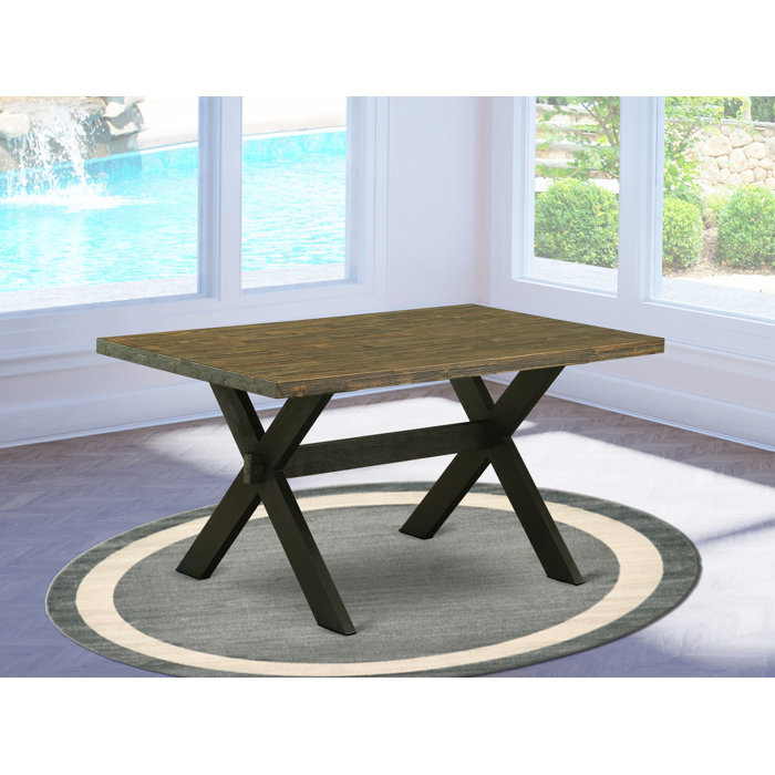 Gracie Oaks Arends Solid Wood Dining Table & Reviews | Wayfair