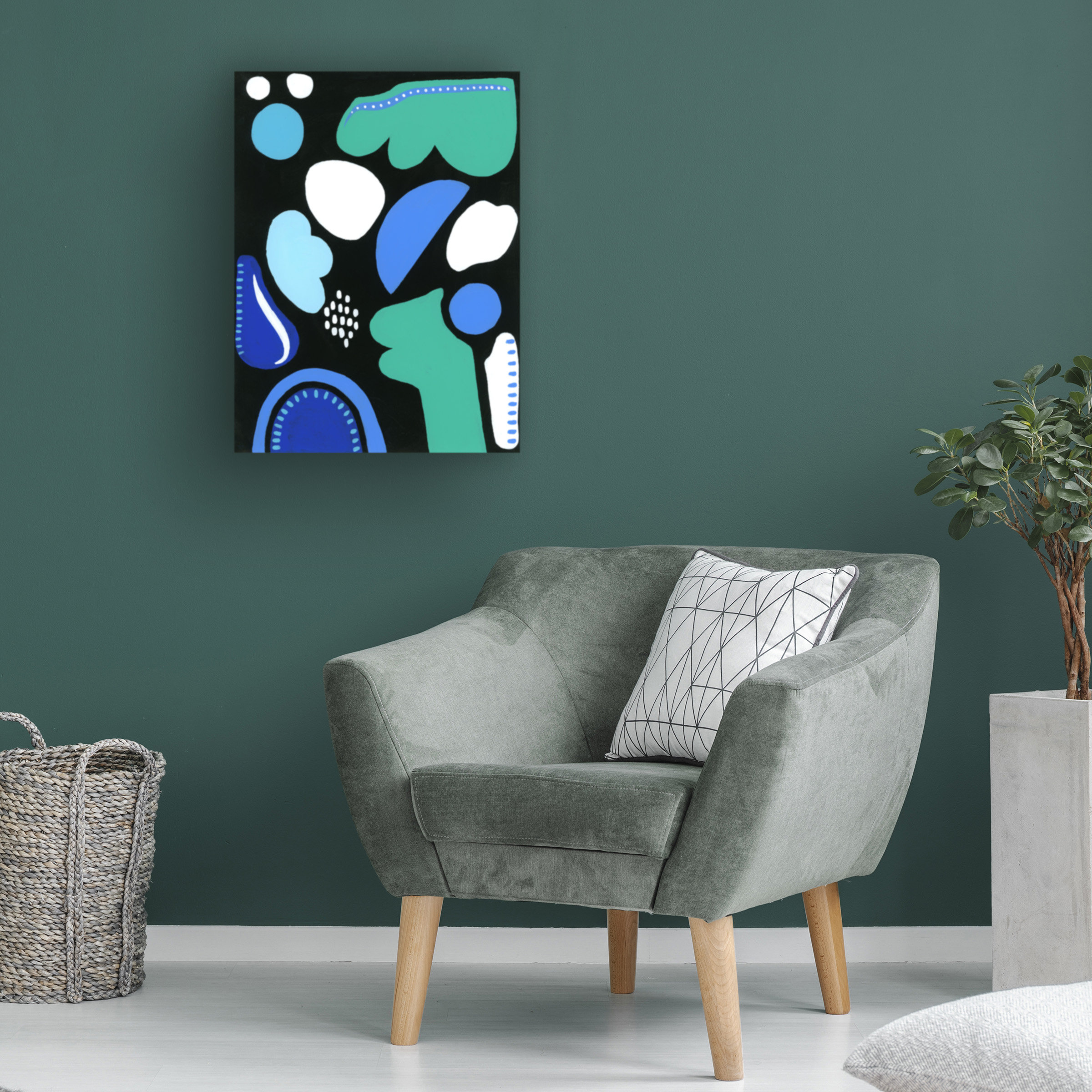 Wrought Studio™ Modern & Contemporary Cool Shapes II On Canvas by ...
