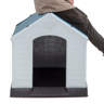 Archie & Oscar™ Lapp Blue Plastic Dog House & Reviews | Wayfair