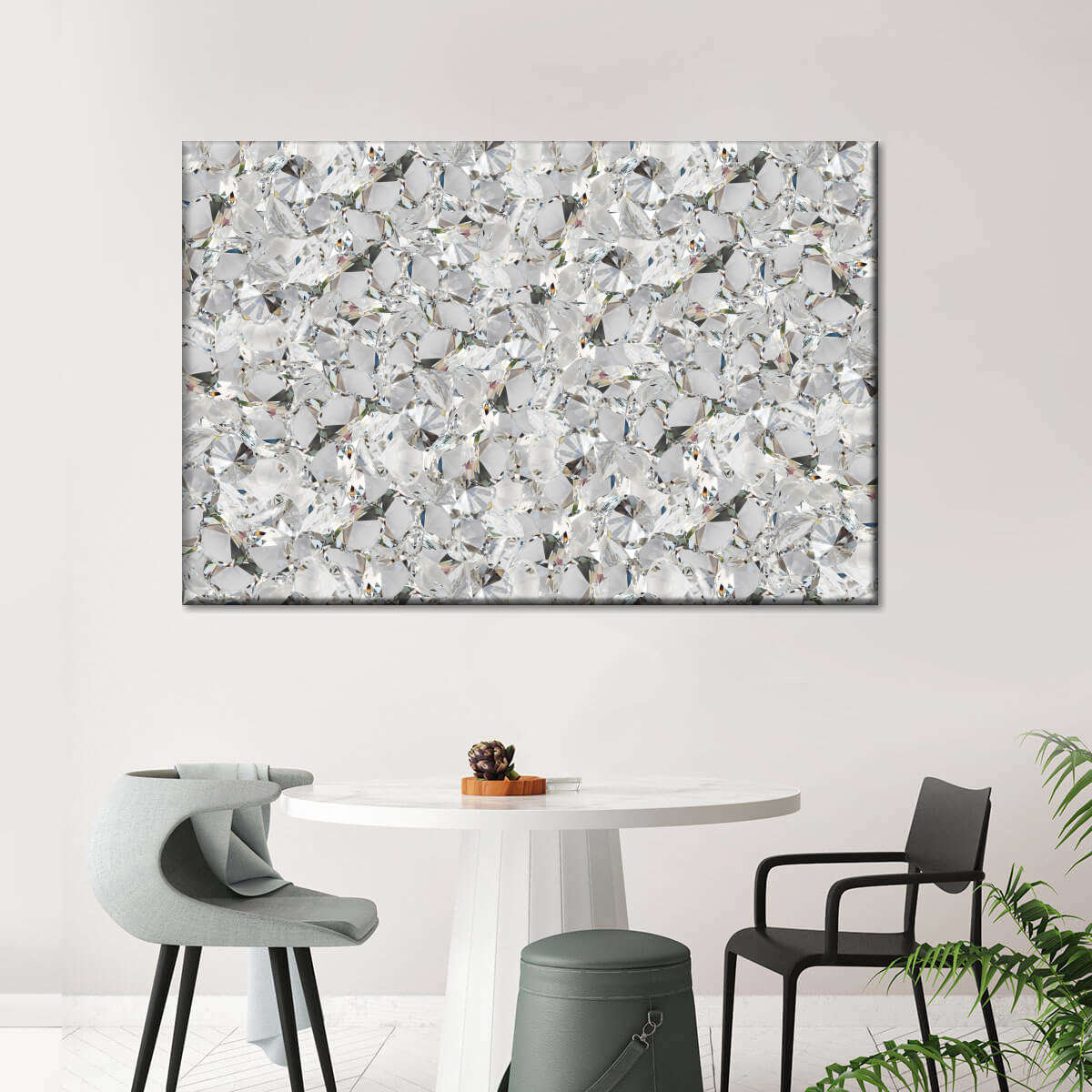 Mercer41 Microscopic View Of Diamond On Canvas Print | Wayfair