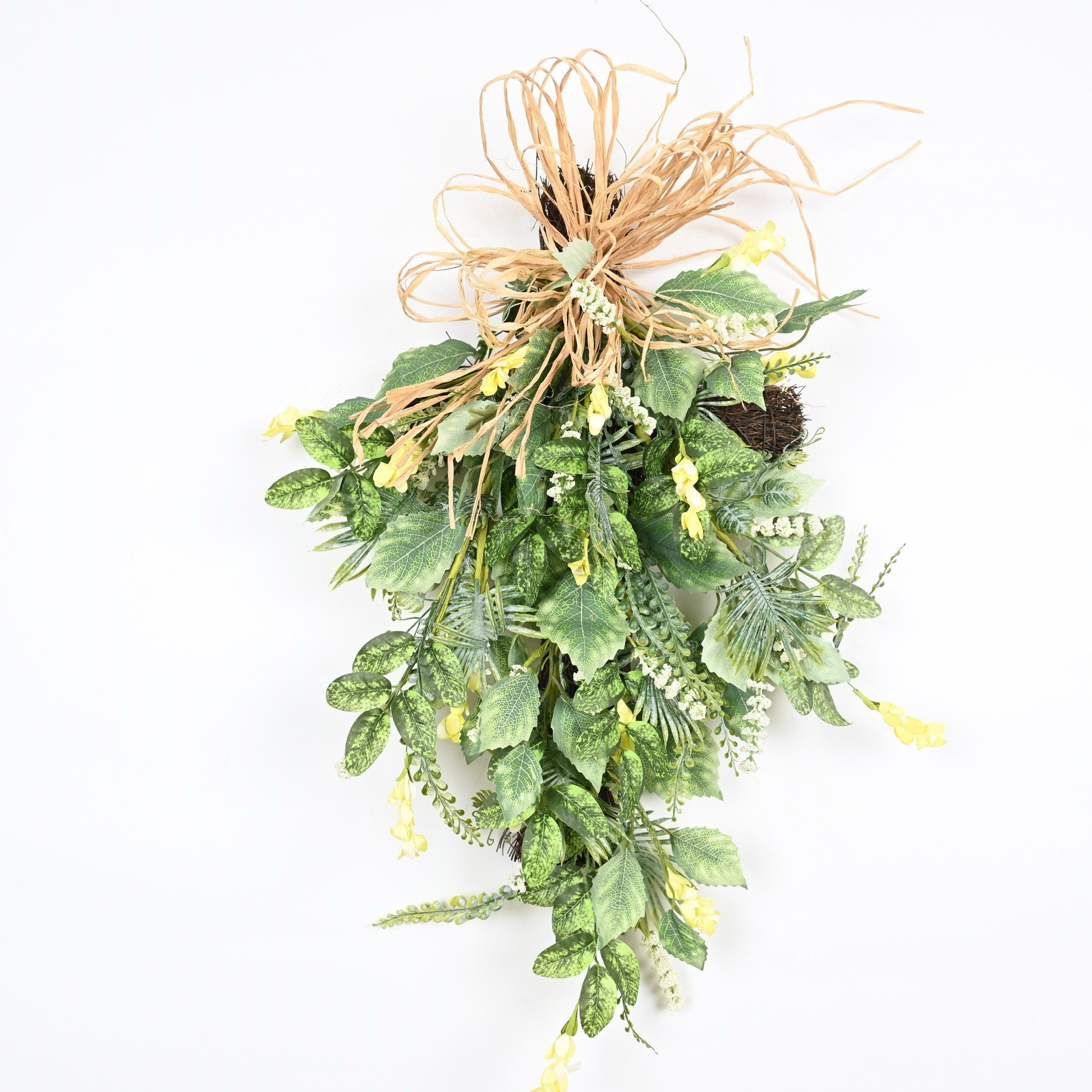 The Holiday Aisle® 22" Artificial Farmhouse Greenery Foliage Leaves ...