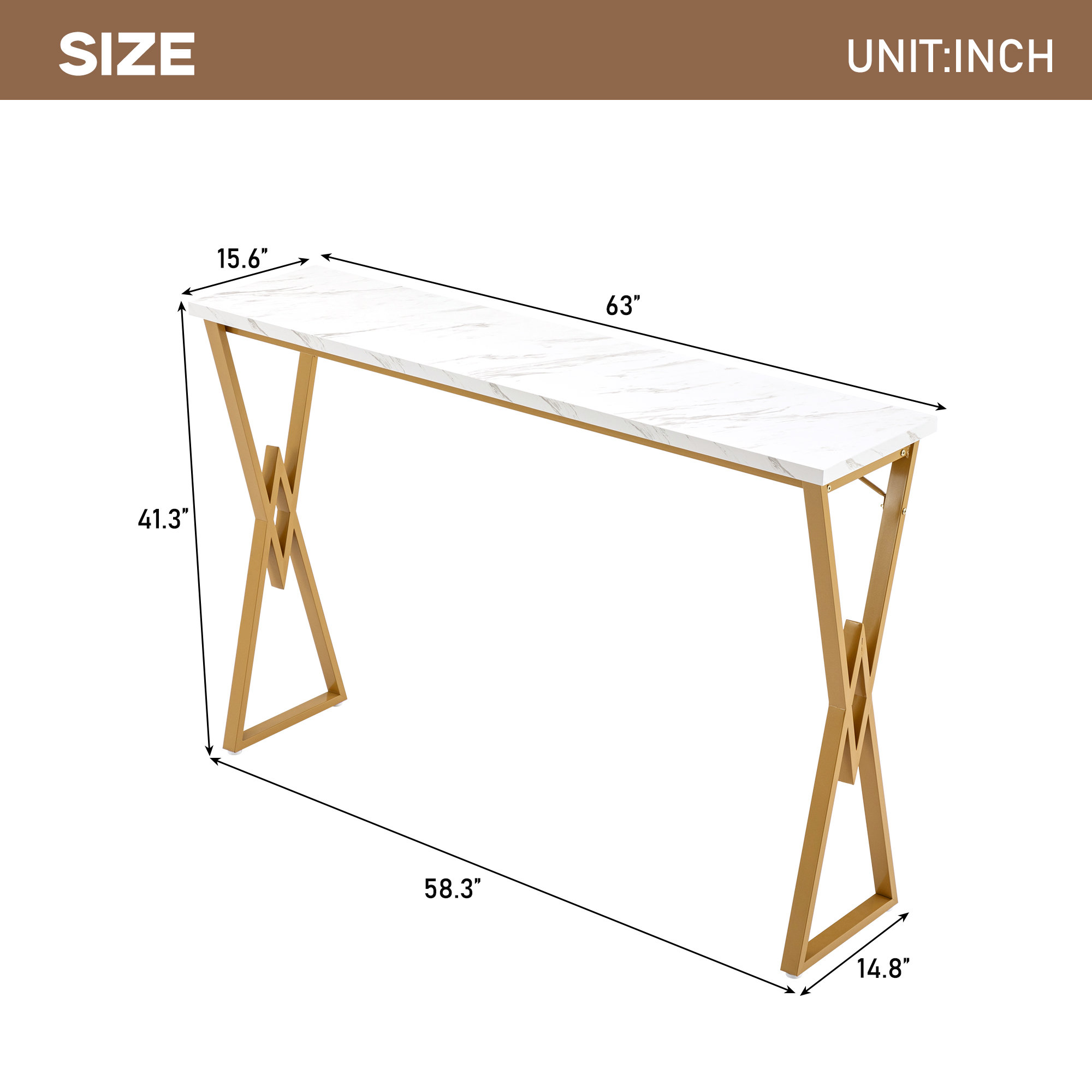 Mercer41 Chrishauna Rectangular 63'' L x 15.6'' W | Wayfair