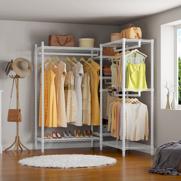 VIPEK L6 Plus 52.8" L Shaped Clothes Rack Heavy Duty, Space Saving ...