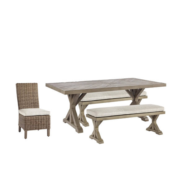 Beachcrest Home Danny Porcelain Outdoor Dining Table & Reviews | Wayfair