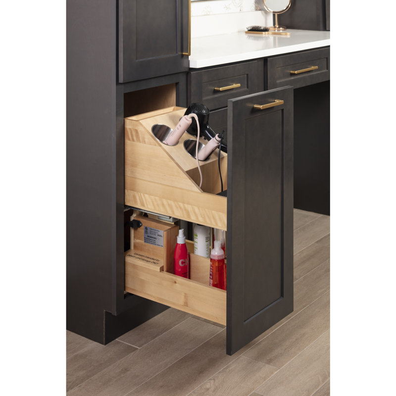 Hardware Resources 11" "No Wiggle" Powered Vanity Pullout For 15 ...