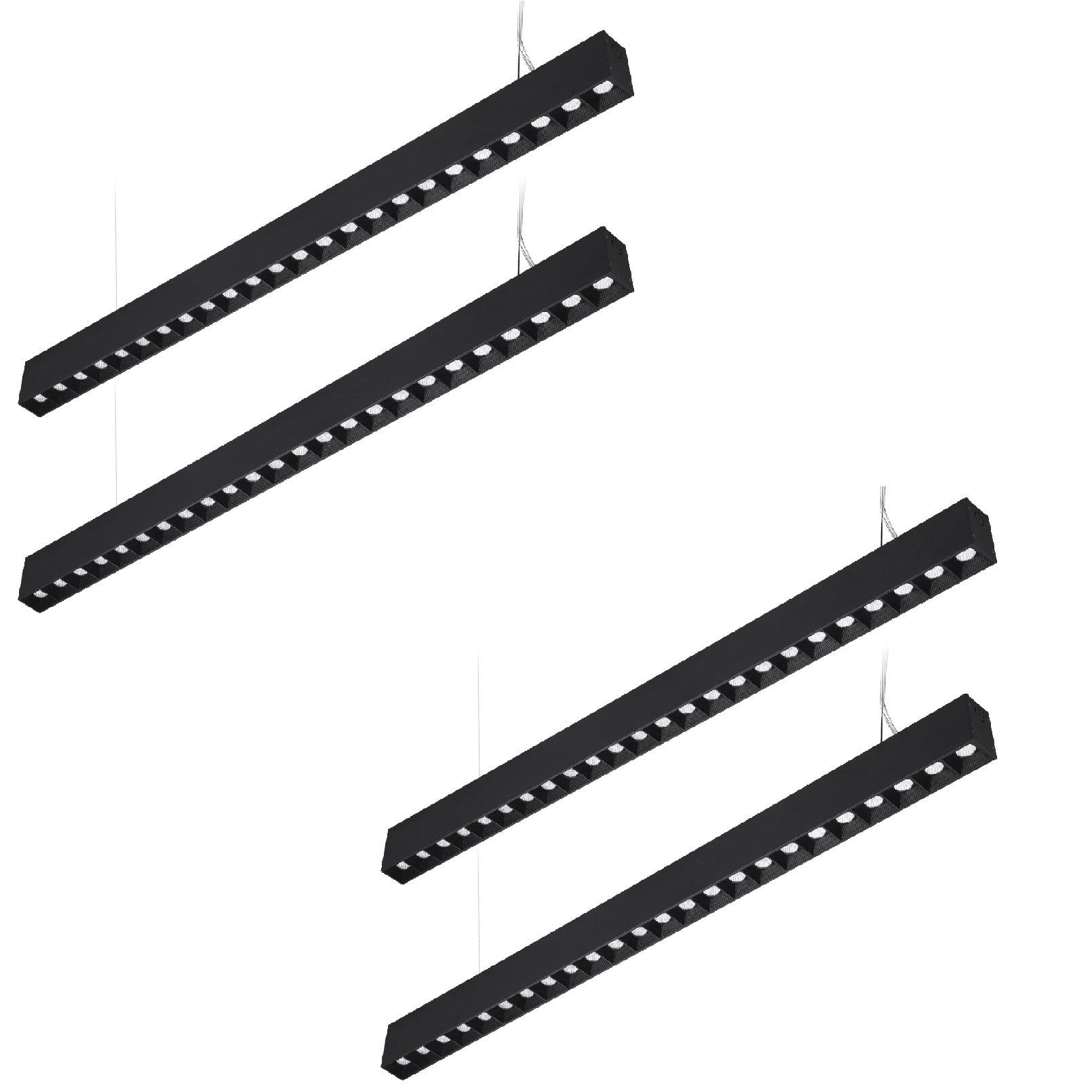 LEDVANS 4FT Commercial-grade Architectural Suspended Lighting Fixture ...