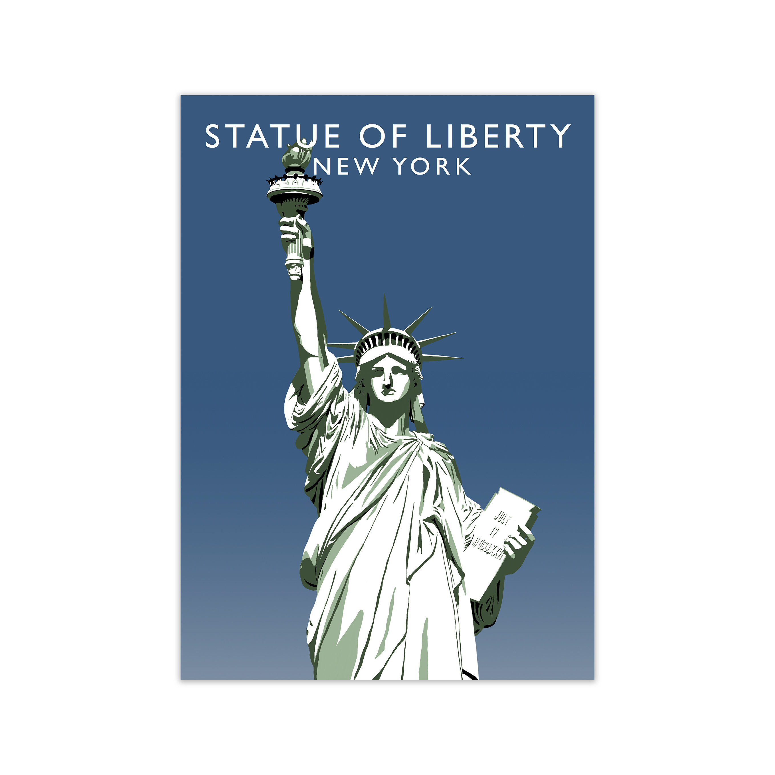 17 Stories Statue of Liberty New York by Richard O'Neill - Graphic Art ...